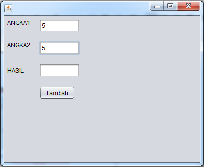 Contoh Program Penjumlahan Java Netbeans ~ Materi Java Pemula