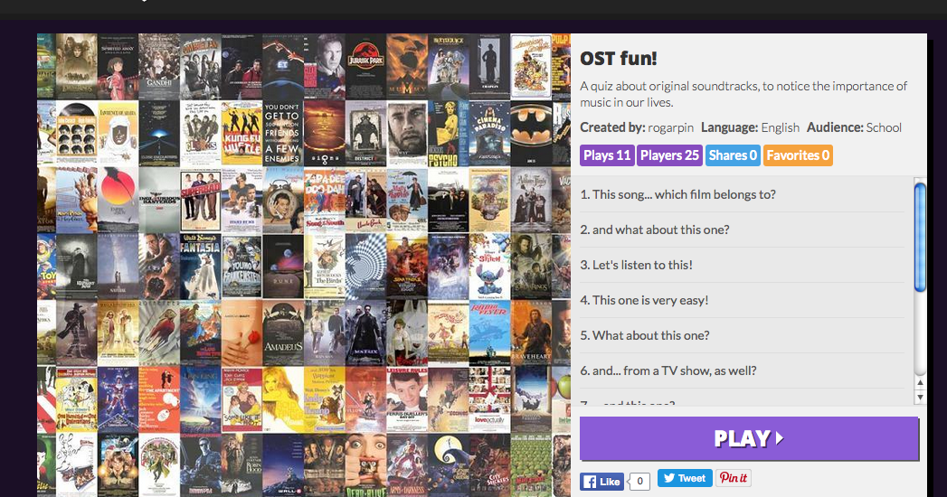 ICTs in a nutshell: Teaching English in Secondary School : Task #15 My Kahoots "OST Fun" and ...