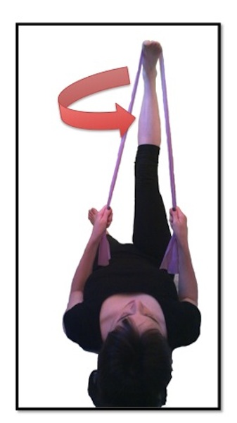 Exercise of the Day: Day 74-Straight Leg Circles with Theraband