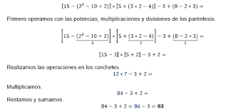 Matemáticas 1: Jerarquía de operaciones
