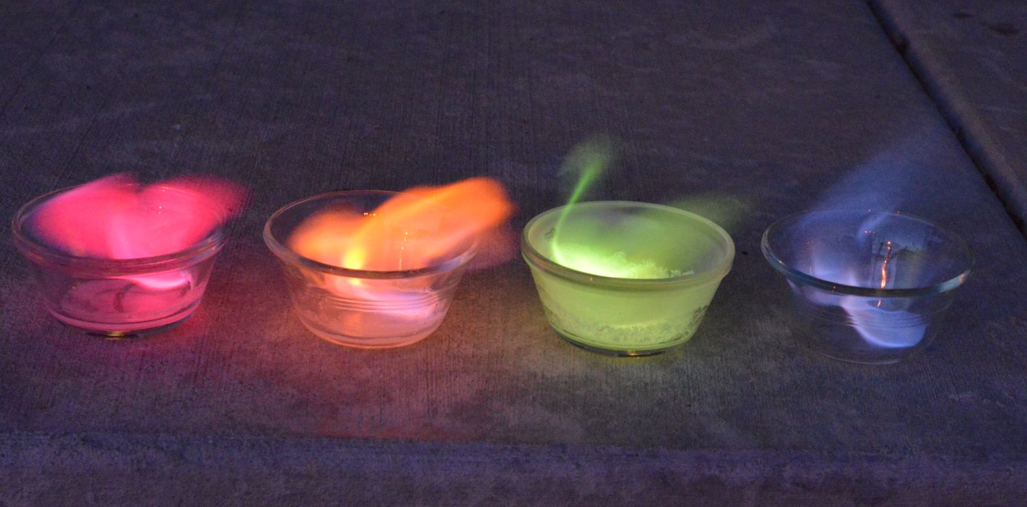 A school of fish: Sparklers and Colored Fire