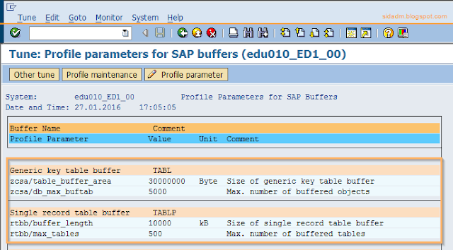 sidadm: Буферизация таблиц на уровне сервера приложений SAP - I