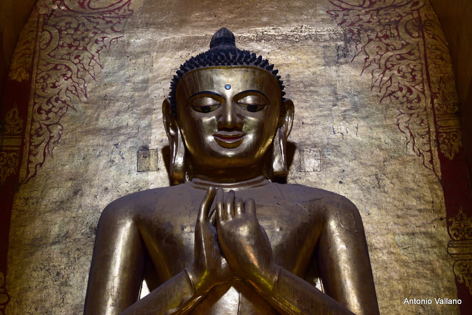 Fotografias de Antonio Vallano: Bagan - Budas del Templo Ananda