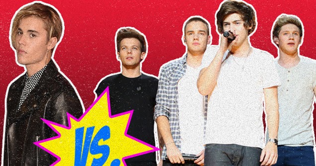 Justin bieber Vs One direction(Vote for your fandom): Who will win? Vote