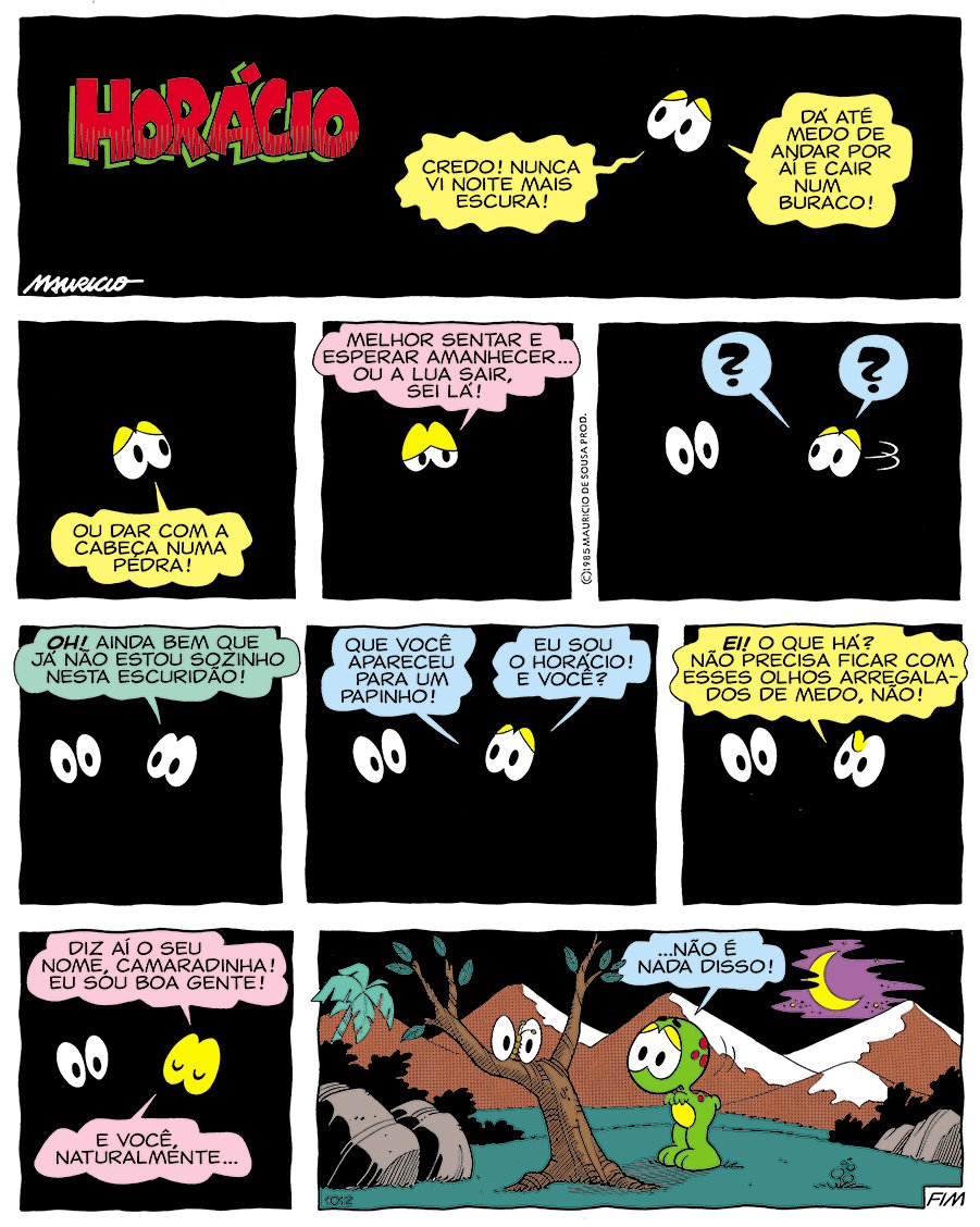 Blog do XANDRO: Tiras N°8487 : HORÁCIO - Mauricio de Sousa!