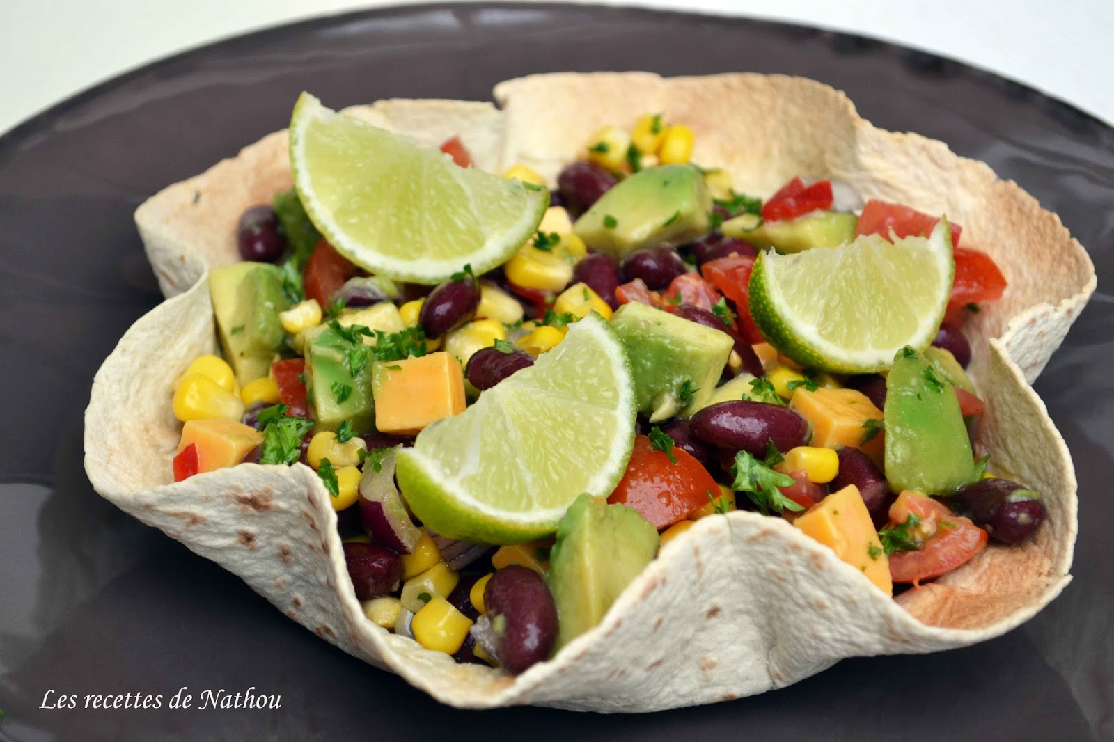 Ma cuisine au fil de mes idées...: Salade de haricots rouges, avocat ...