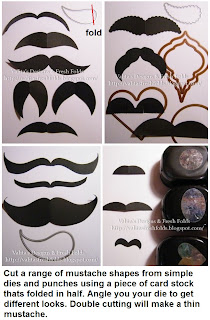 Valita's Creative Designs : Making a Mustache from dies and punches