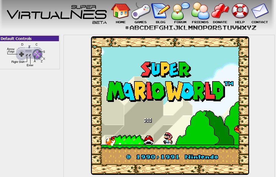 Que hacer: Un emulador de SNES en Internet
