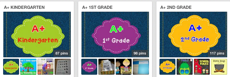 Grade level Pinterest boards | Teach123