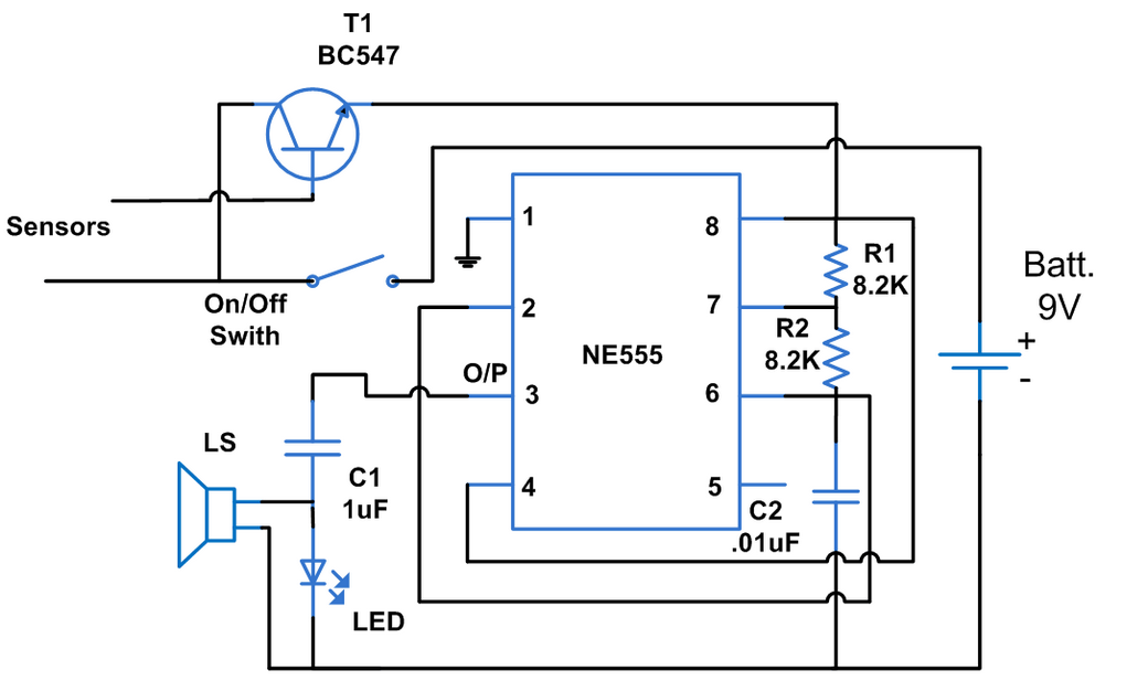 Techi yard: Water Sensor Circuit