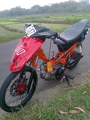 Yamaha Jupiter Z Drag Race Style Modifikasi