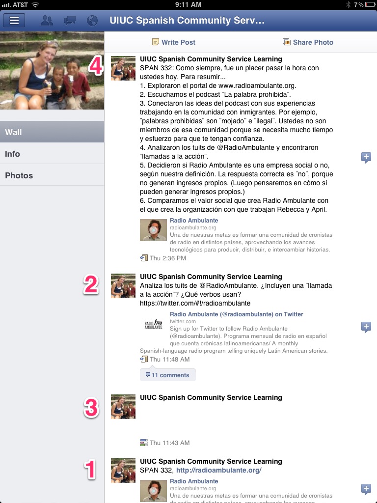 Using Facebook to Teach Spanish Community Service Learning