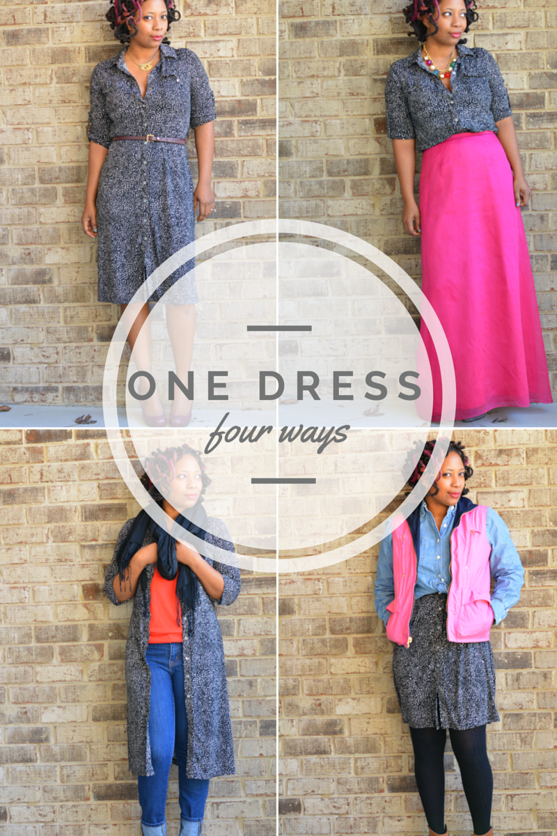 {Bend the Rules} One Dress Styled Four Ways | Thriftanista in the City
