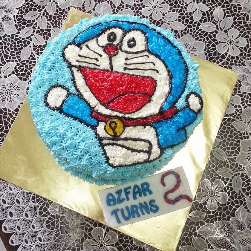 AnnaBaked@Home: KEK COKLAT DORAEMON