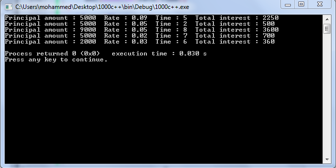 Programmers Area: C++ program to calculate Simple interest and Compound ...