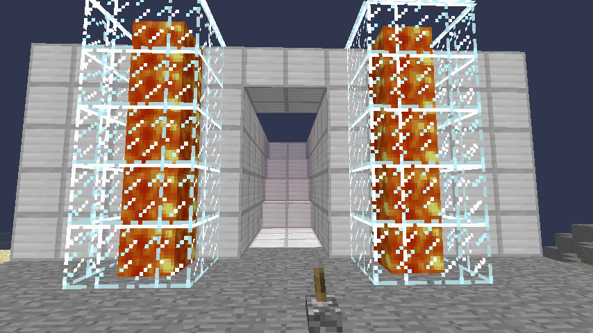 Minecraft Building Ideas: Redstone door