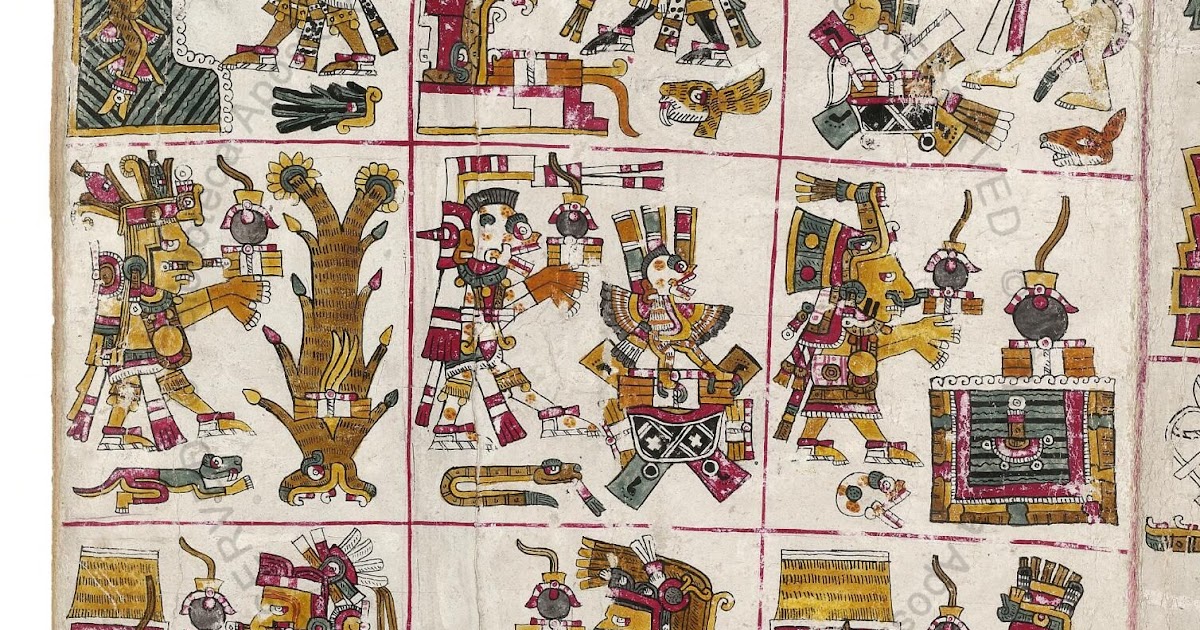 Unknown: Codex Borgia, page 14 - The 9 Lords of the Night (13th-15th ...