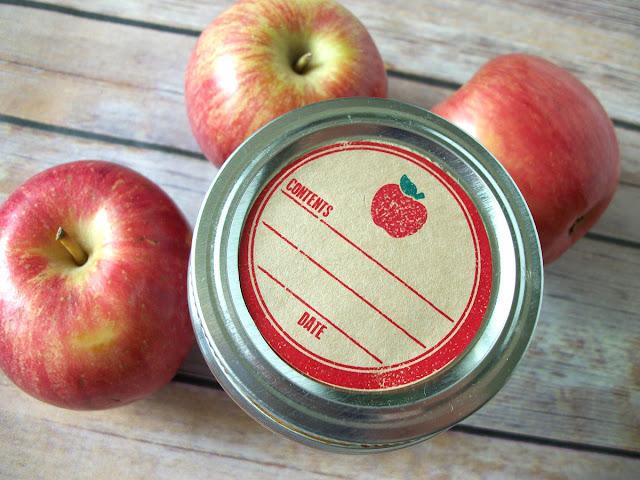 Colorful Adhesive Canning Jar Labels: Apple Canning Jar Labels ...