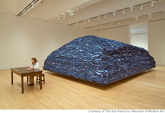 Root of the Problem: "indigo blue" by artist Ann Hamilton