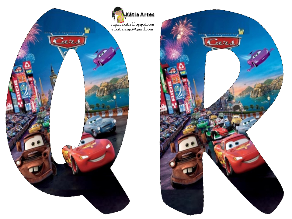 Alfabeto de Cars 2. - Oh my Alfabetos!
