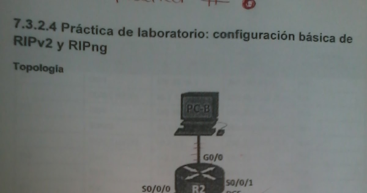 CISCO II: PracFisica 6. Configuración básica de RIPv2 y RIPng