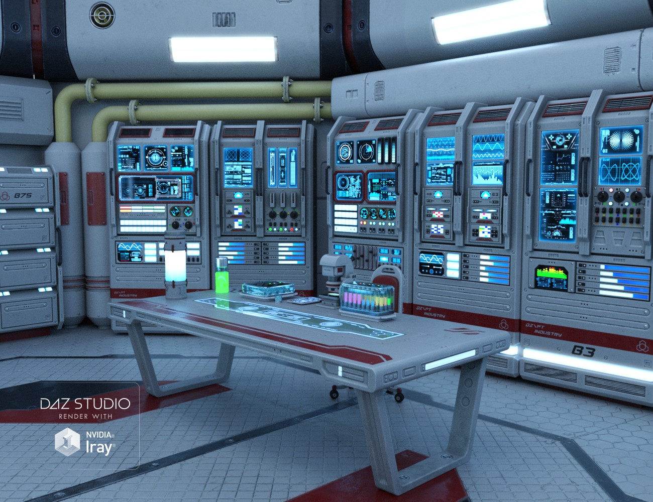 Download DAZ Studio 3 for FREE!: DAZ 3D - Sci-fi Lab Props