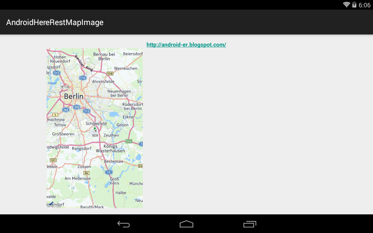 Android-er: Load Here map image, using REST API