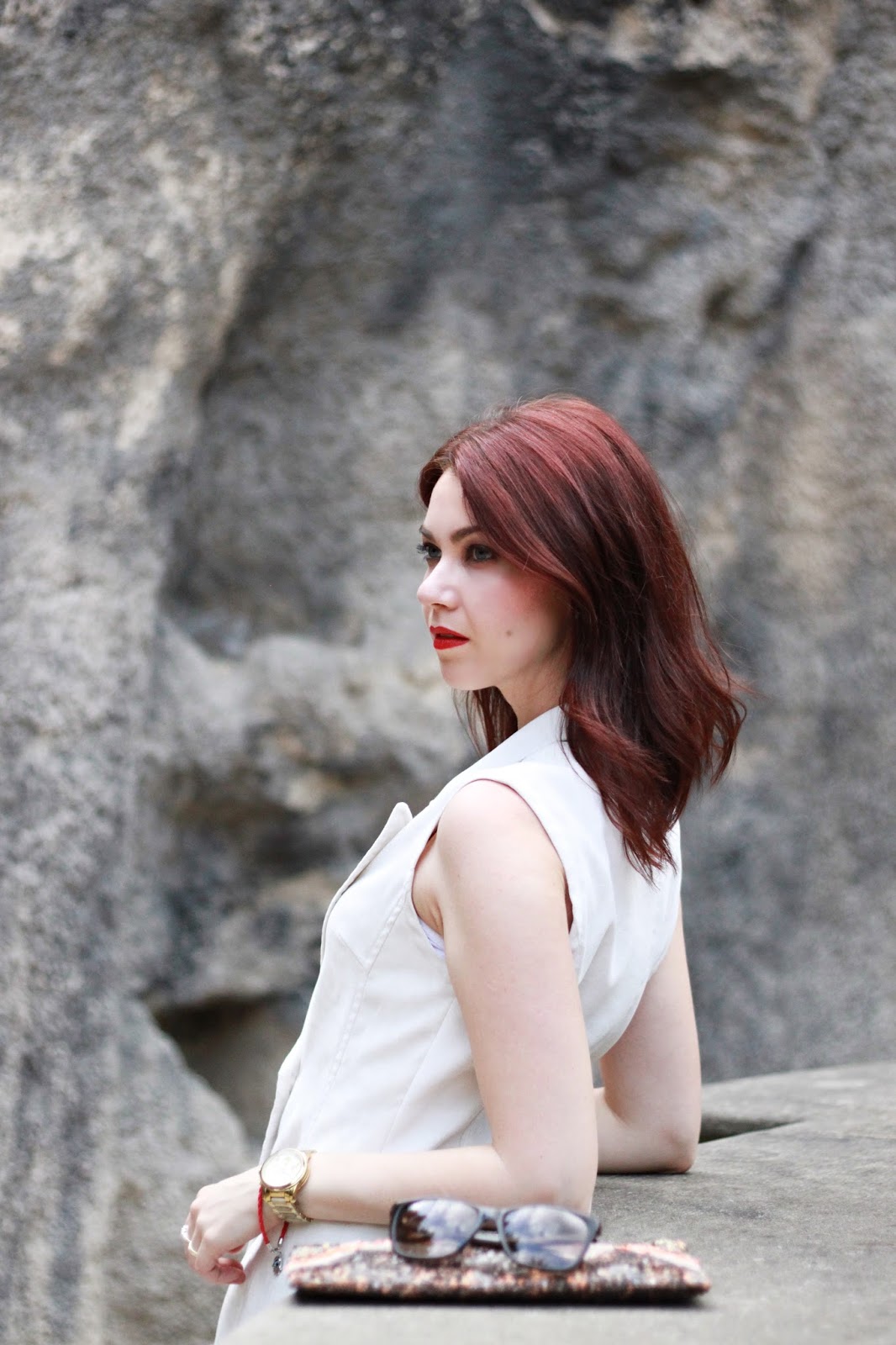 Sako bez rukávov ako šaty - MARGIFASHION