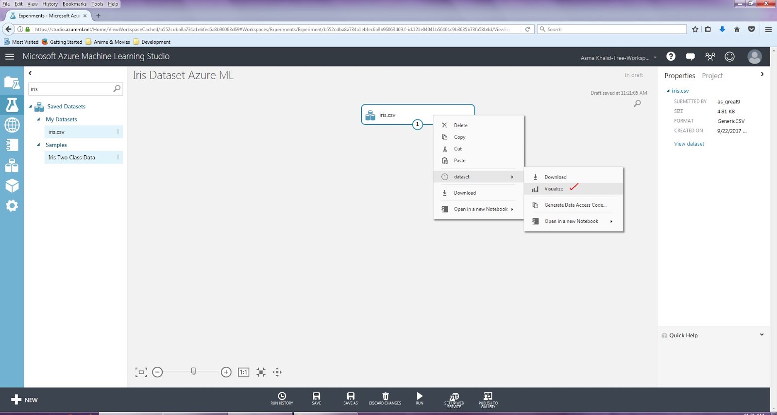 Azure Machine Learning: Classification Predictive Analysis using Iris ...