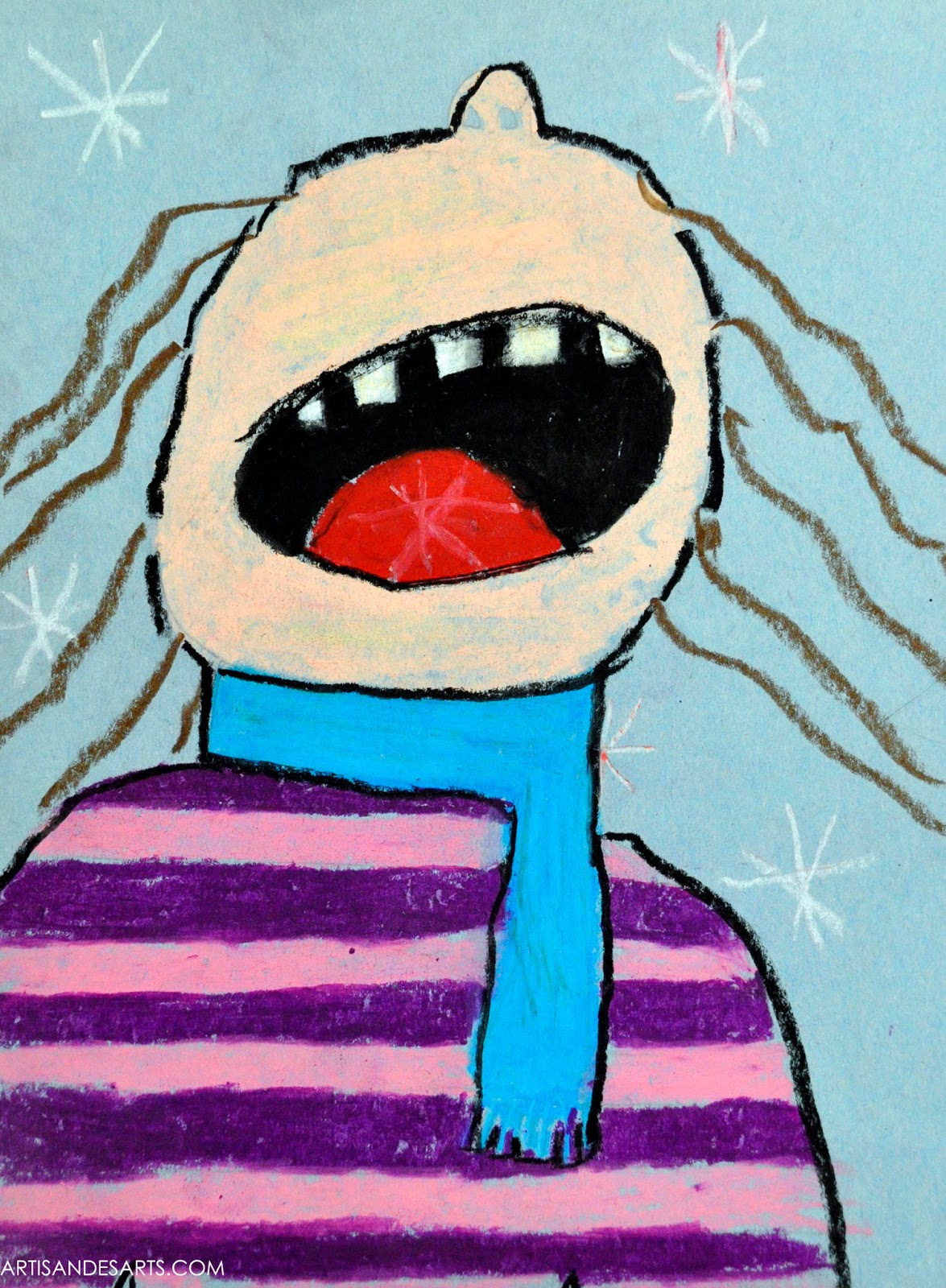 artisan des arts: Catching Snowflakes - grade 3