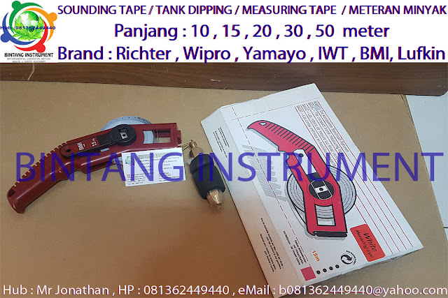 .: 081362449440 Jual SOUNDING TAPE / TANK DIPPING / MEASURING TAPE ...