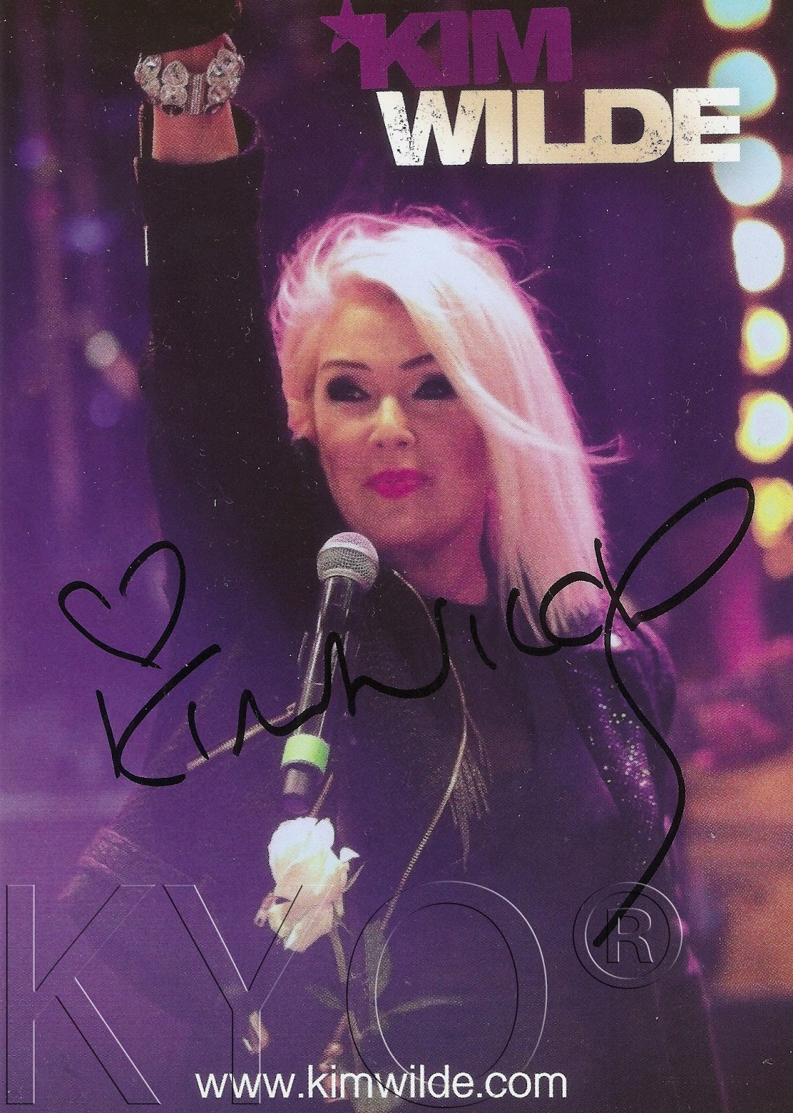 Chris Autographs: Kim Wilde