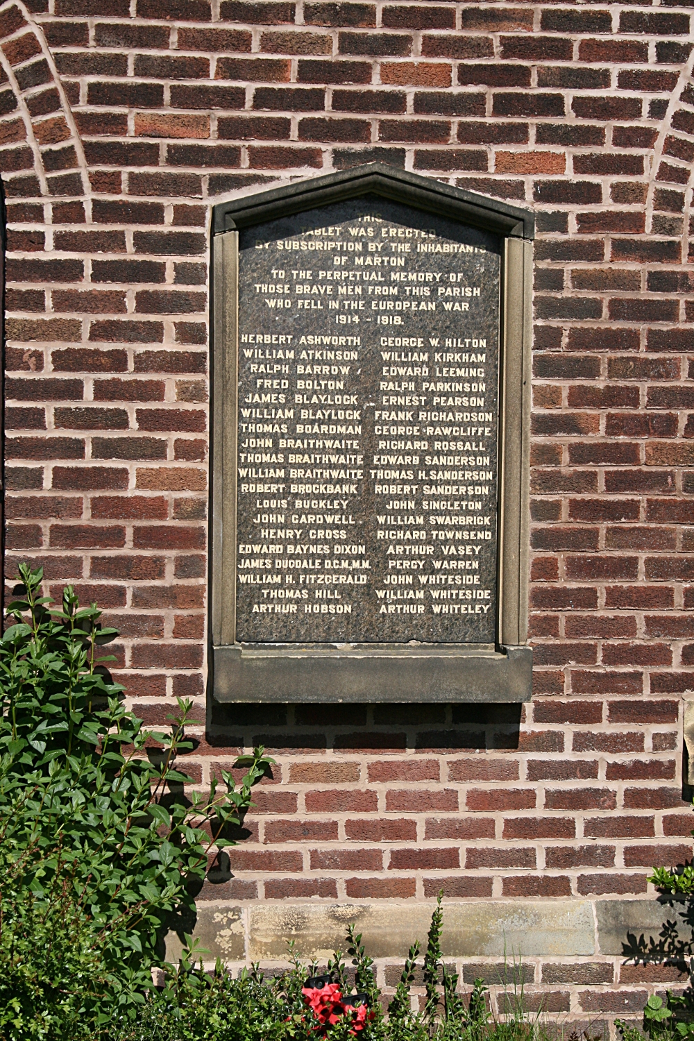 Memorials: St Nicholas, Marton