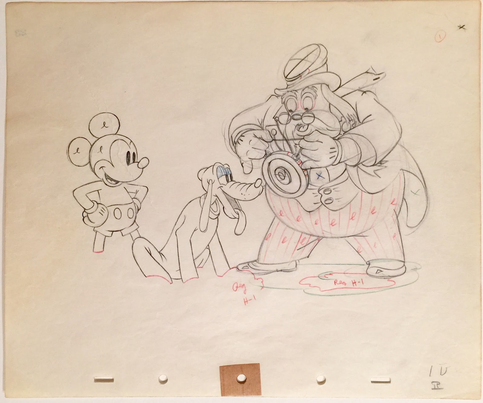 Animation Collection: Original Production Drawing of Mickey Mouse ...