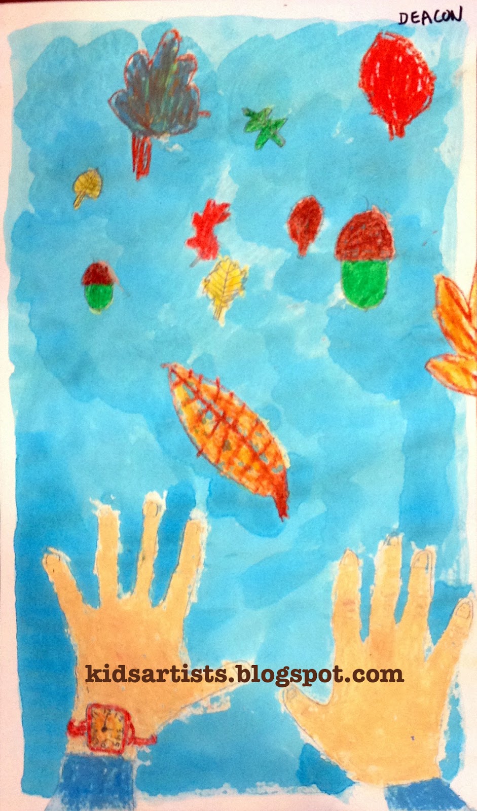Kids Artists: Catching leaves