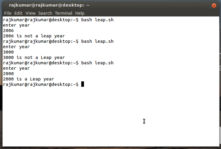 Shell Script to Find whether a year is Leap year or not | It's All ...