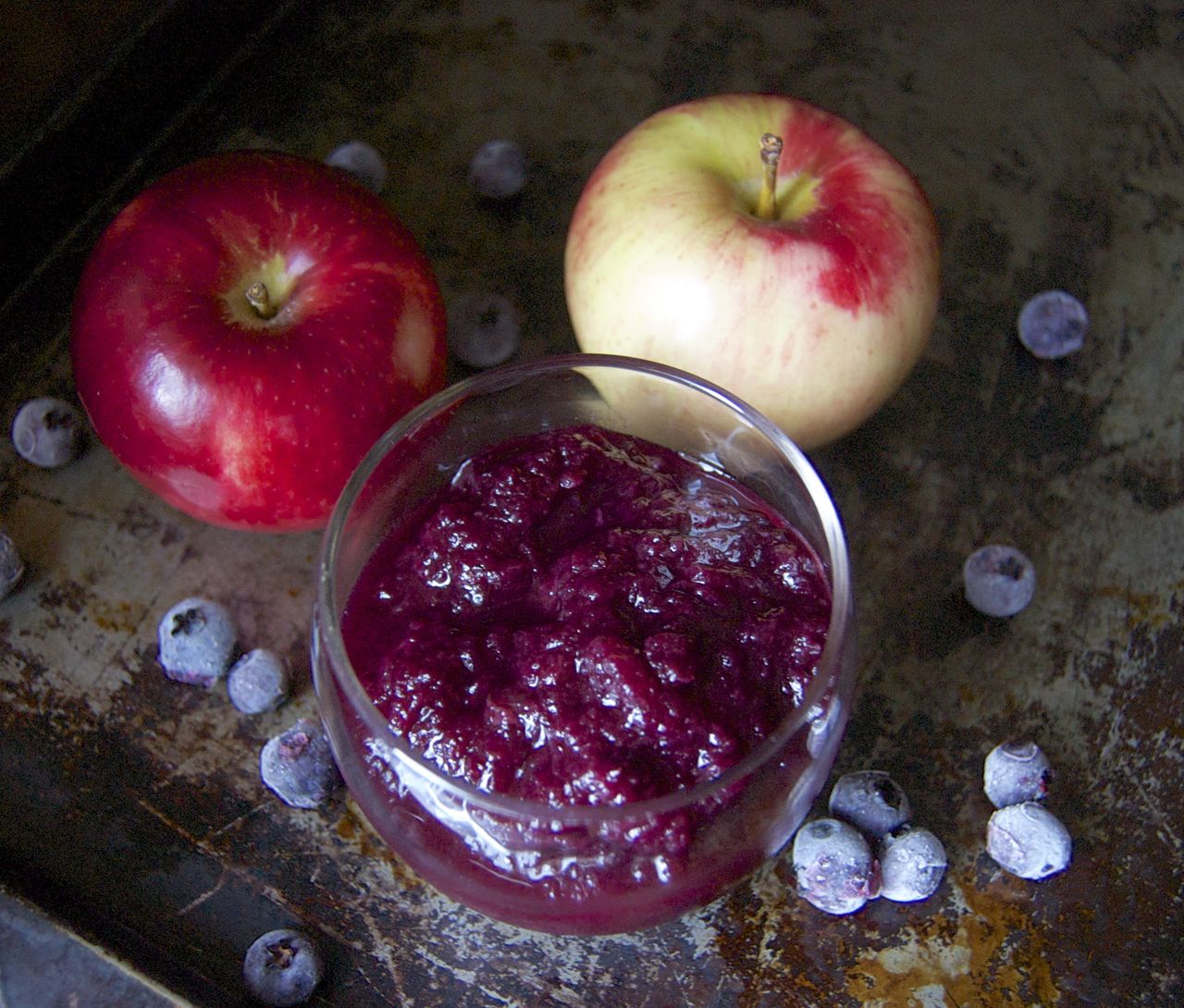 Cinnamon Blueberry Applesauce - 365 Days of Baking