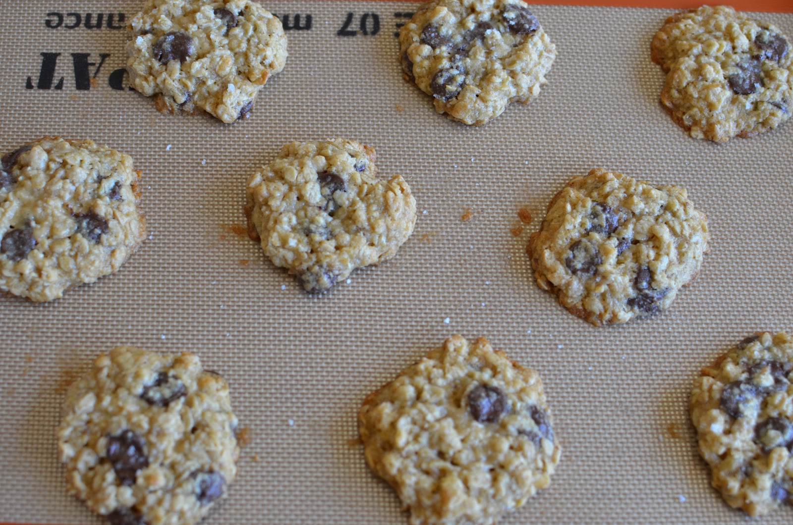 Playing with Flour: Salty oat cookies (with chocolate chips)