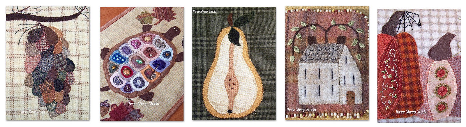 Three Sheep Studio: How To Applique With Wool Series - Part 1 (With ...