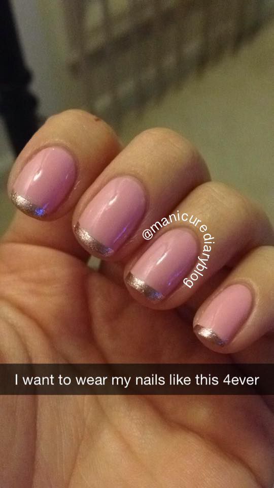 Manicure Diary: Pink & Gold French Manicure