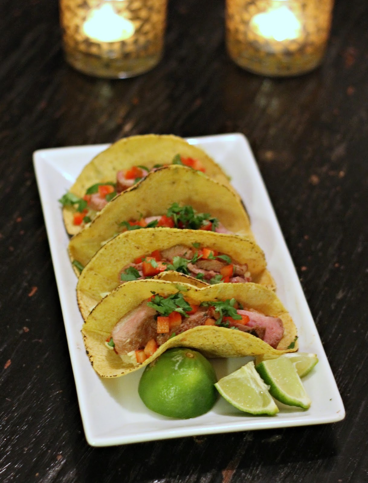 mint love social club: {gourmet taco night: duck tacos}