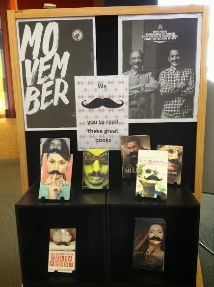 Library Displays: Movember