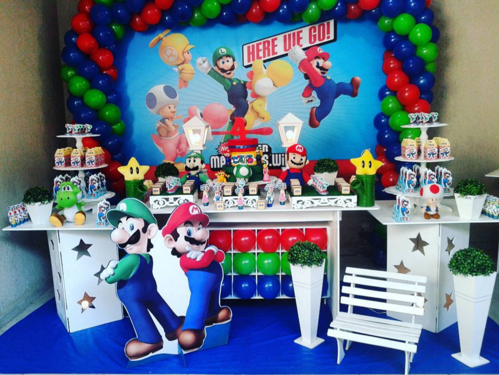 Fiesta temática de Super Mario Bros
