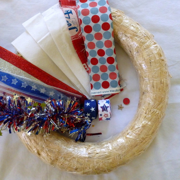 Project Bazaar: Pinwheels and Fireworks Wreath Tutorial