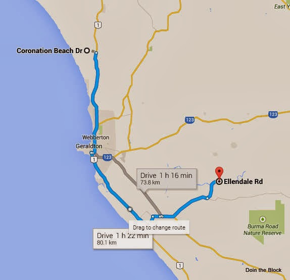 Doin' The Block: Day 108 – 24/3/14 – Ellendale Pool – Coronation Beach WA