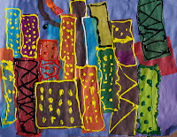 Art Classes for Homeschool Students: Paul Klee-Abstract Cityscape