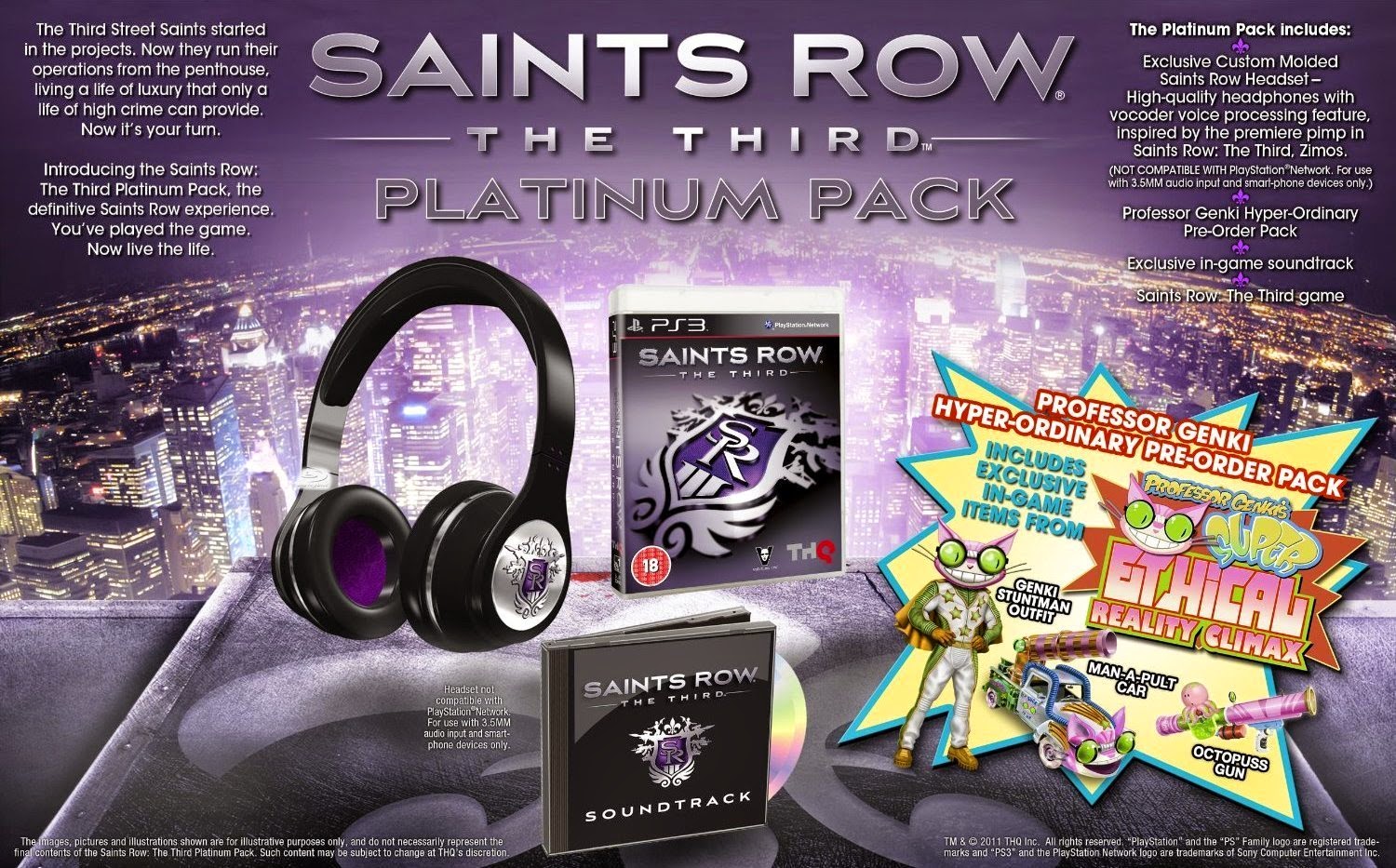 O Colecioneiro: Saints Row The Third: Platinum Pack (2011) PS3 UK