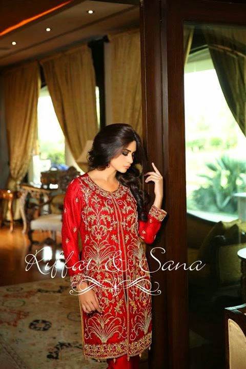 Riffat And Sana Dress Designs For Eid 2015 ~ Fashionip