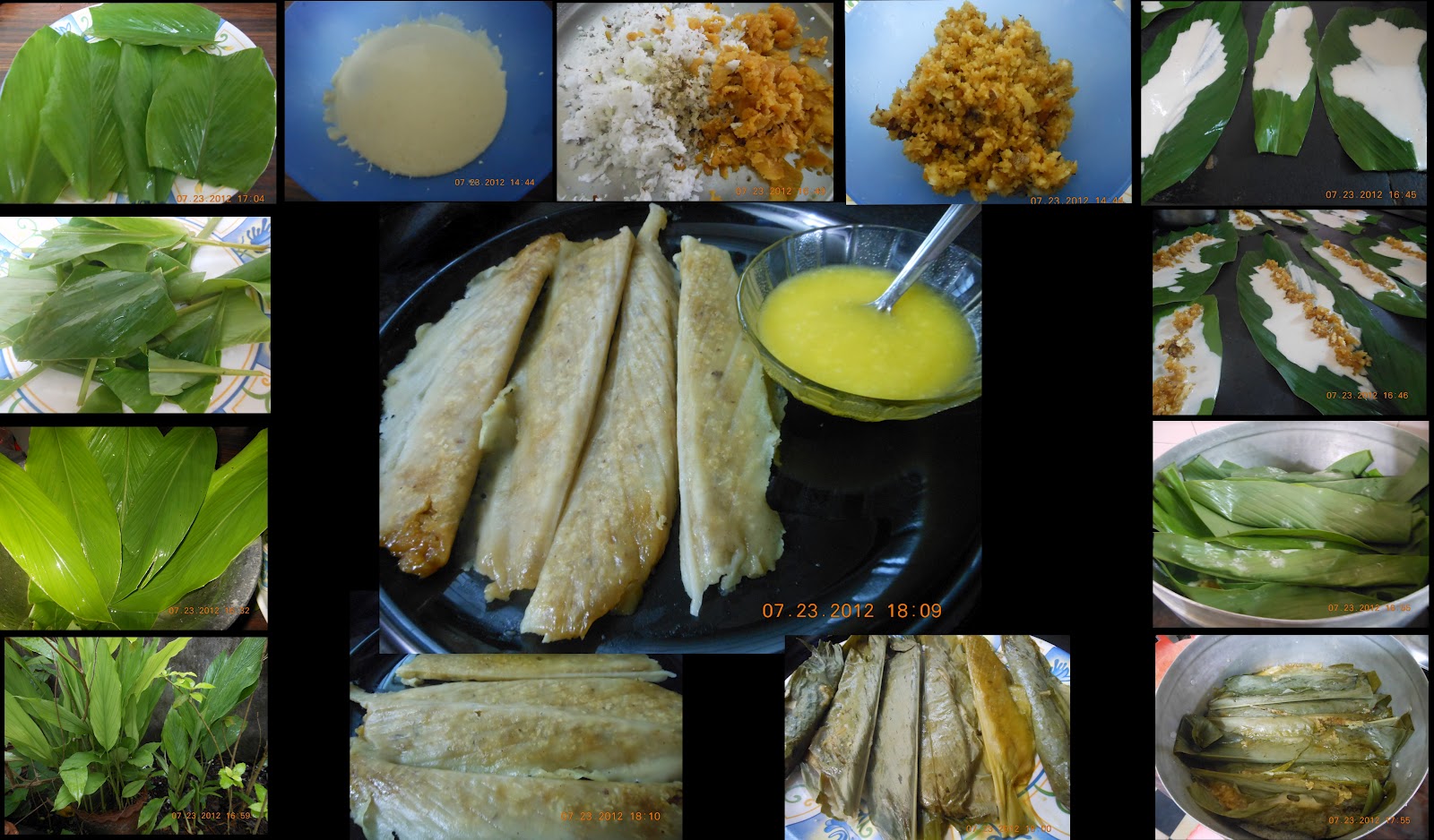 RECIPE ADAPTER: Patholi, Steamed Sweet Coconut Dumpling, Kadabu