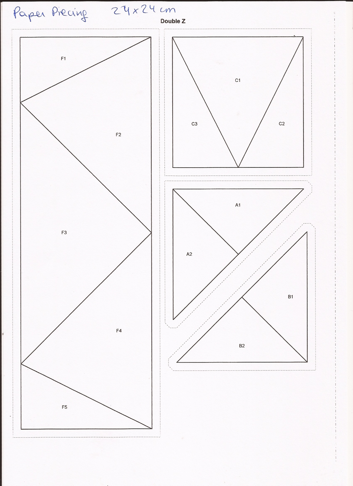 Patrones de patchwork gratis para imprimir - Imagui